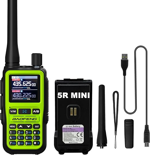 Amazon.com: BAOFENG UV-5R Mini Two Way Radio Orange BF-5R Mini Walkie ...