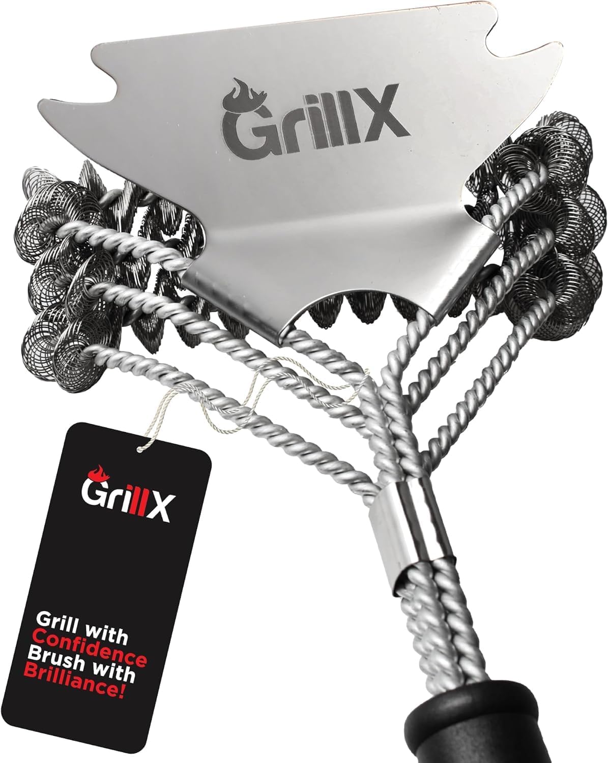 Amazon.com : GrillX BBQ Grill Brush for Outdoor Grill [Upgraded Version ...