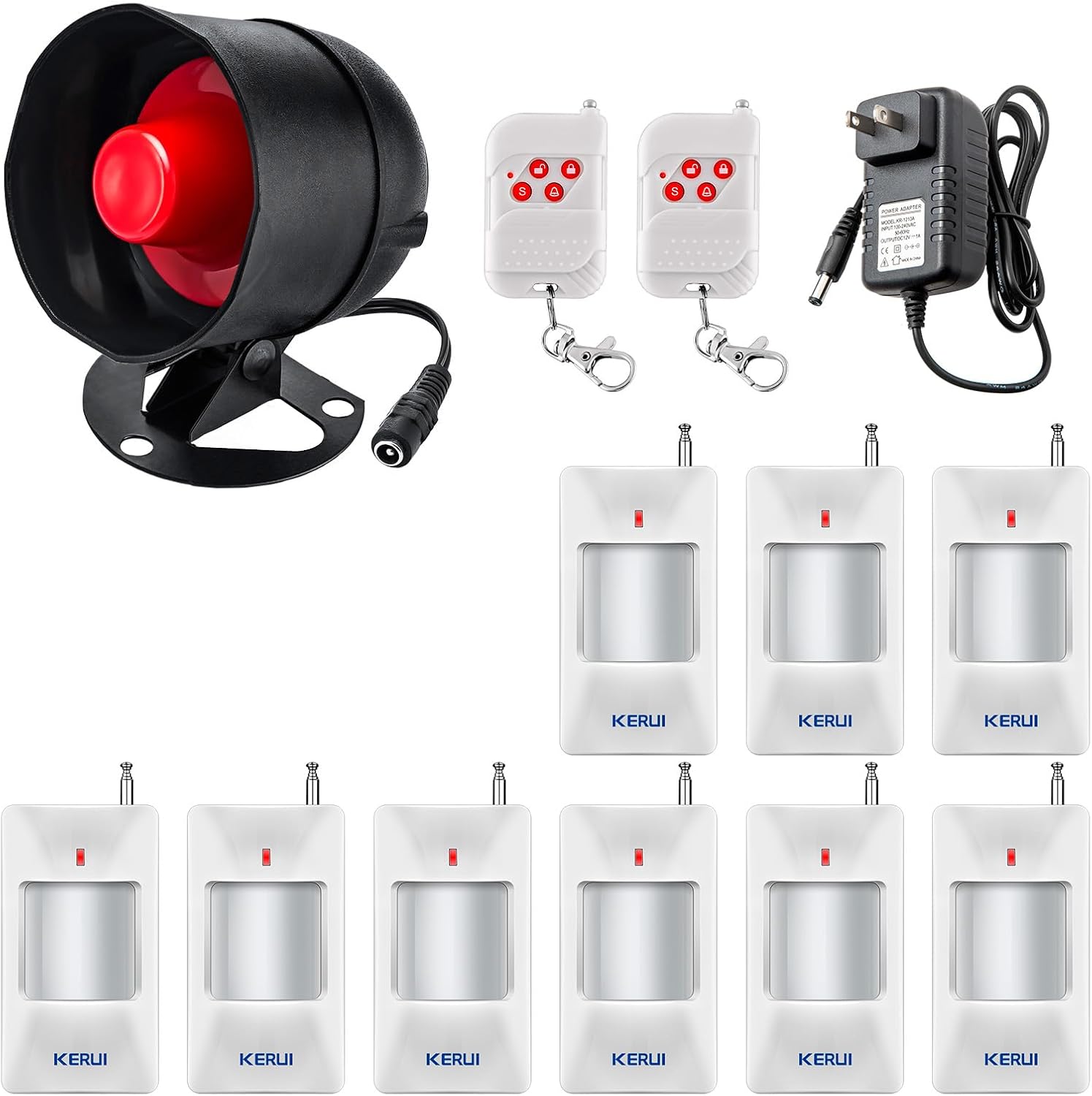 TOWODE Standalone Home Office&Shop Security Alarm System Kit,Wireless ...