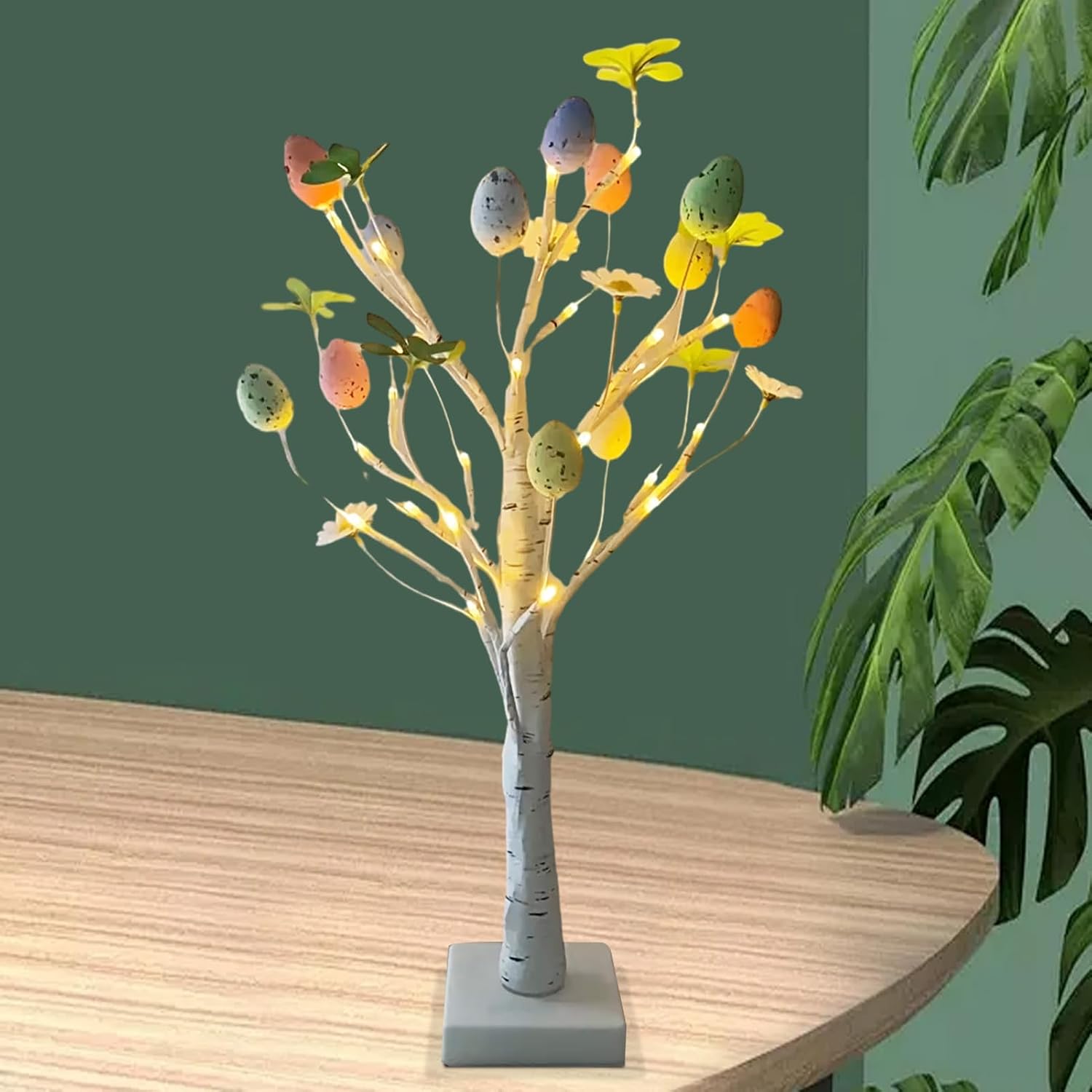 Amazon.com: Easter Tree with Lights, Artificial Birch Tree with LED ...