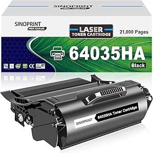 Amazon.com: SINOPRINT Remanufature 64035HA Black Toner Cartridge ...