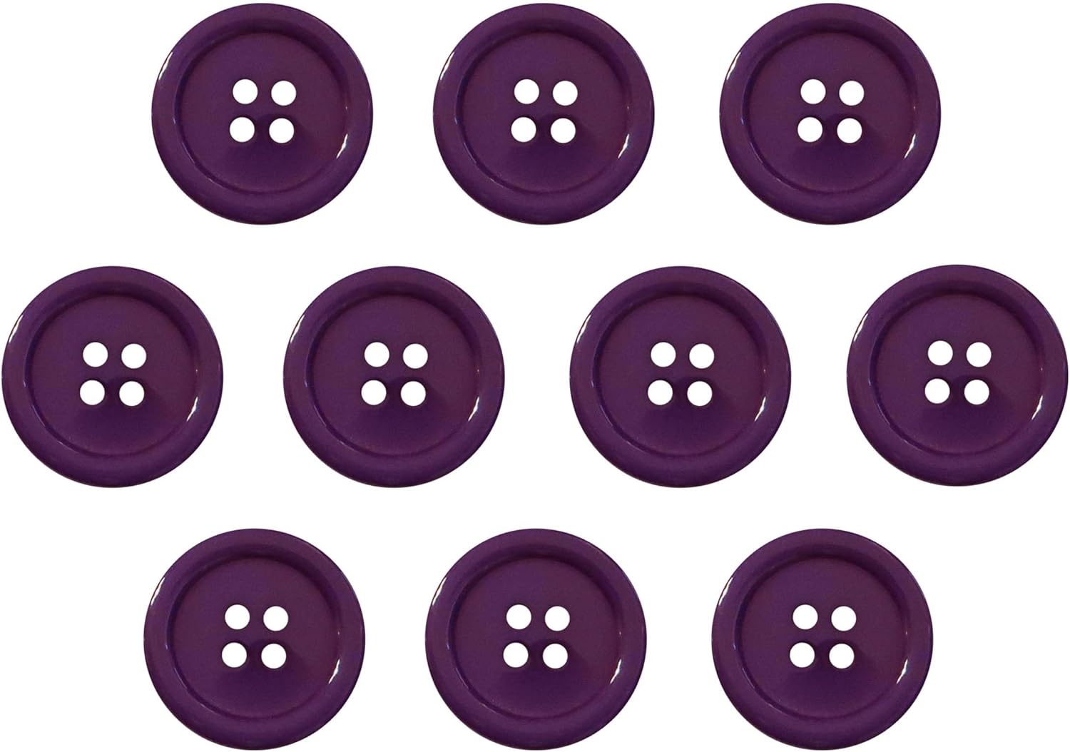 Amazon.com: Buttons 1 Inch (1”) 4 Hole 10 Pieces - (Purple)
