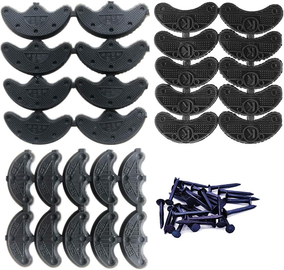 Amazon.com: GOETOR Heel Plates 30 PCS Rubber Shoes Heel Taps Tips ...