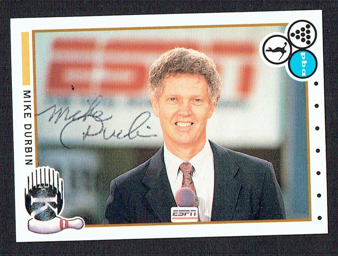 Mike Durbin #4 signed autograph auto 1990 Kingpins PBA Bowling Trading ...