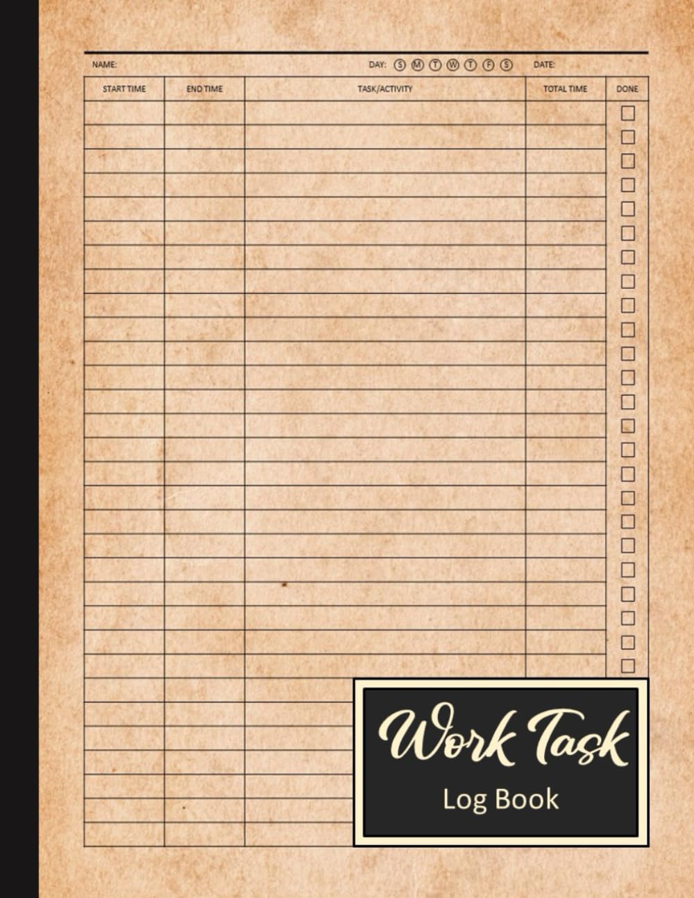 Daily Work Task Log Book: Time Management Activity Journal to Boost ...