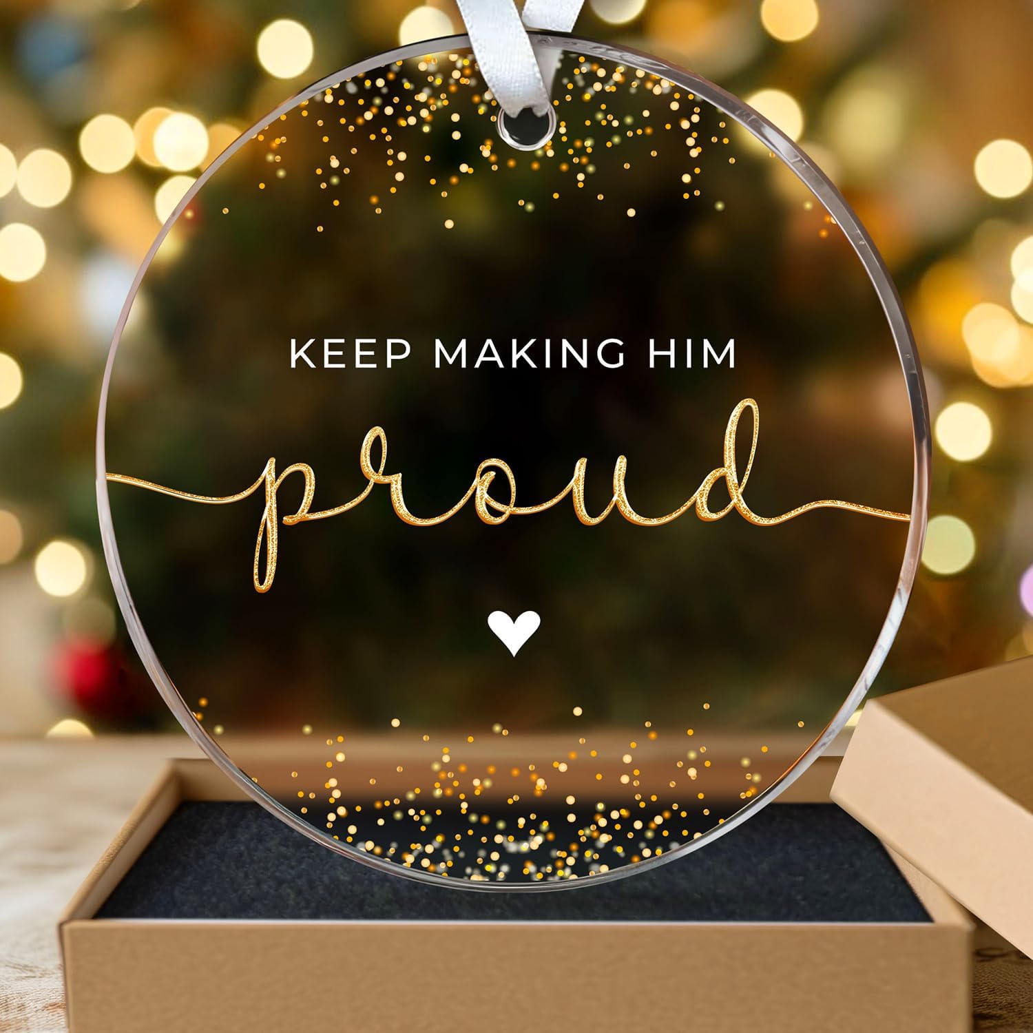 Amazon.com: Keep Making Him Proud Ornament - Memorial Gifts for Men ...