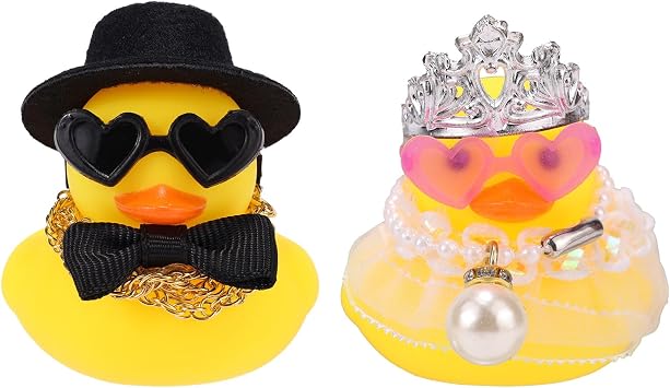 Amazon.com: 2Pcs-Set Wedding Rubber Ducks, Elegant Bride and Groom ...