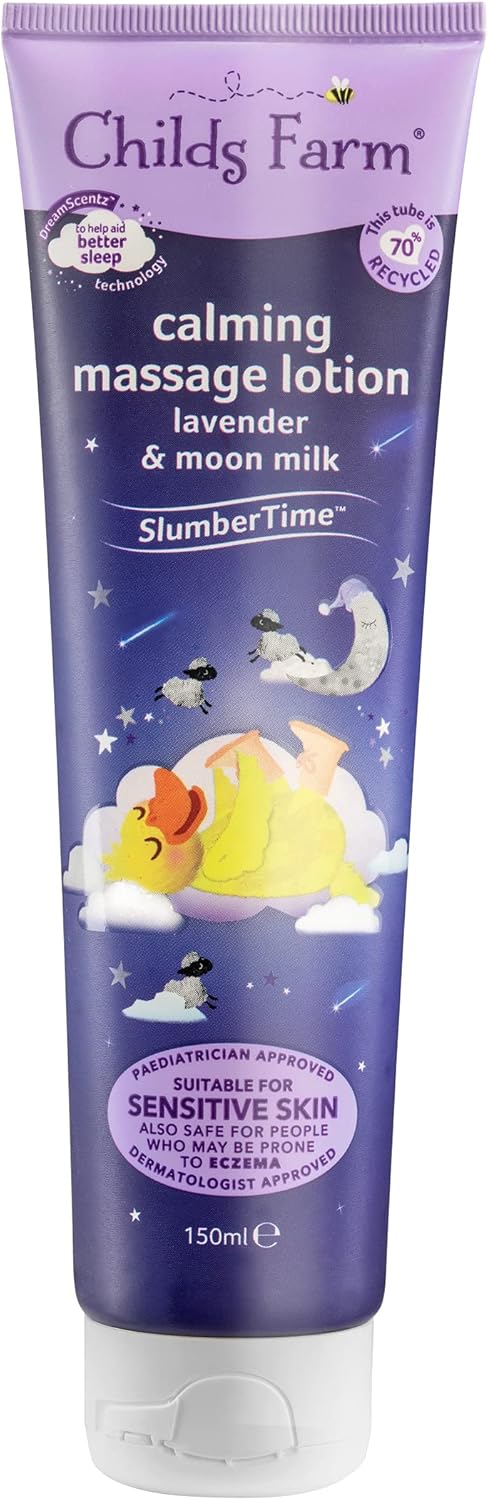 Childs Farm Slumber Time Sleep Calming Massage Lotion Lavender and Moon ...