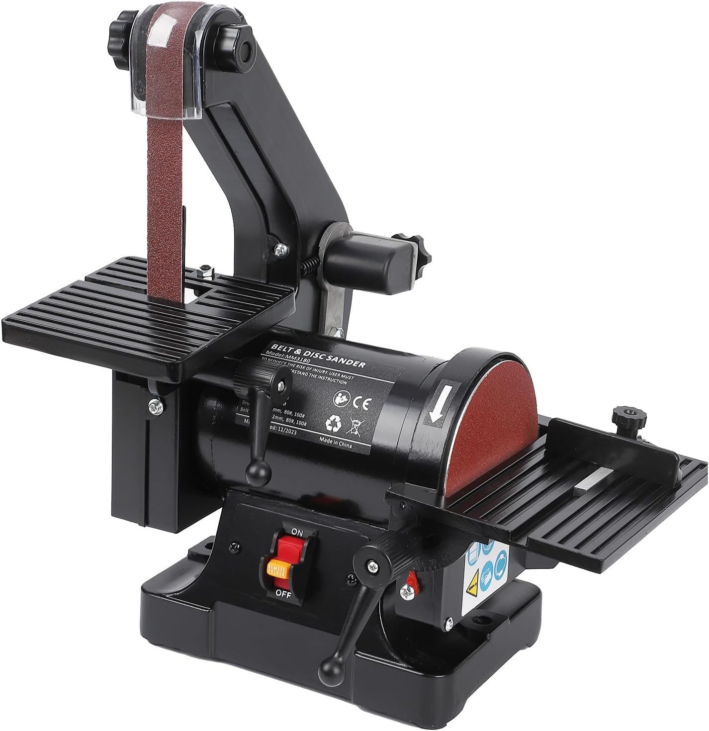 1" X 30" Belt Sander 5" Disc Sander 3450 RPM Top Bench Table Sanding ...