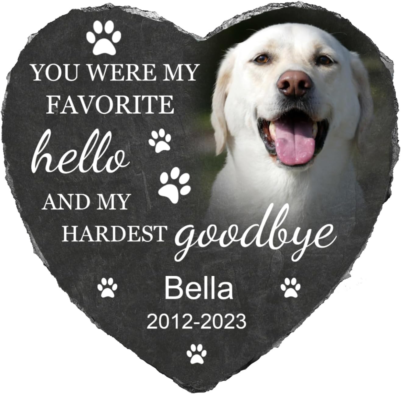 Amazon.com : Oleksil Custom Personalized Pet Dog Memorial Stones Dog ...