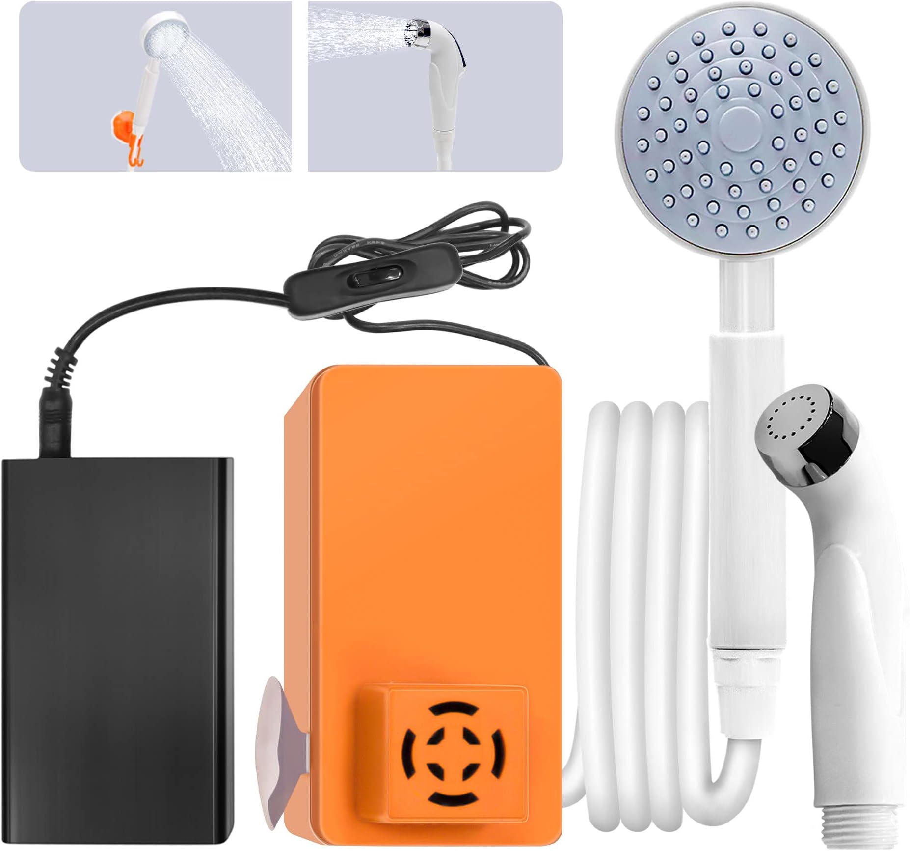 VISOTECH Portable Camping Shower, Battery Powered Outdoor Portable ...