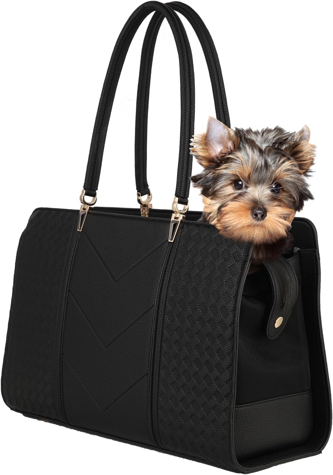 Amazon.com : LOCLGPM Fashion Dog Carrier Purse,Soft-Sided Leather ...