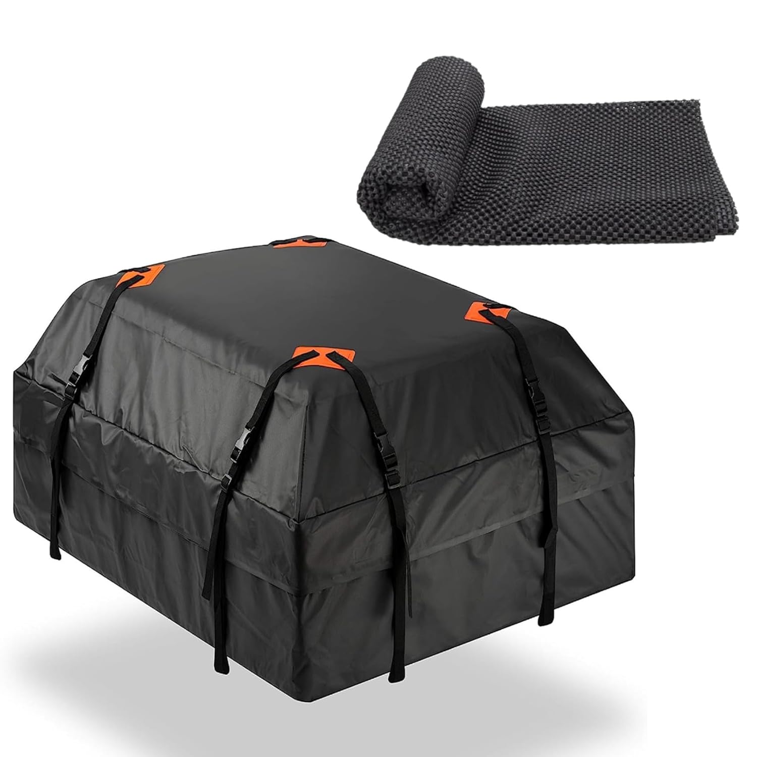 Hukimoyo Car Roof Cargo Bag Waterproof with Anti-Slip Mat 15 Cubic ...