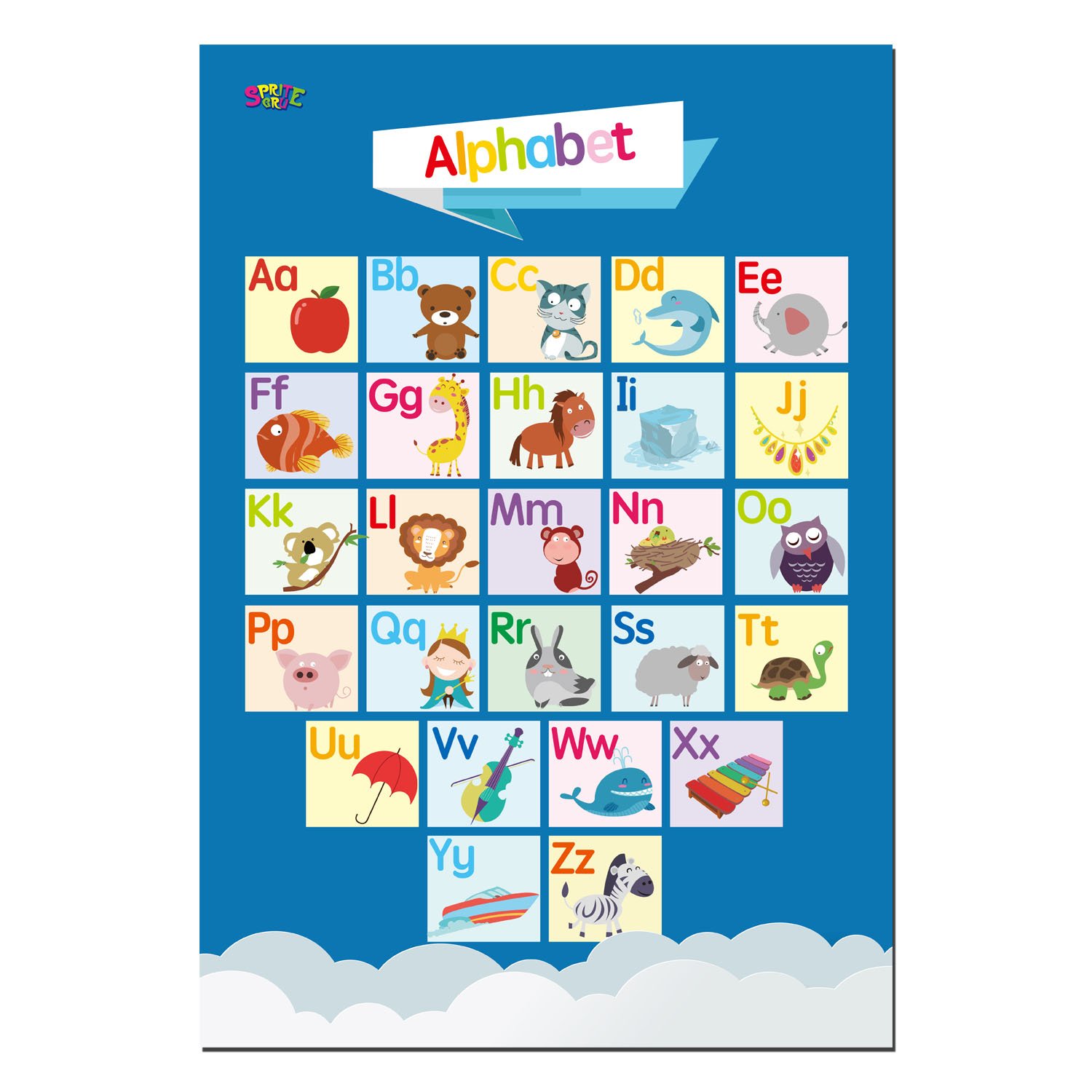 Buy 10 LAMINATED Educational Posters for Toddlers,13" X 19",Includes ...