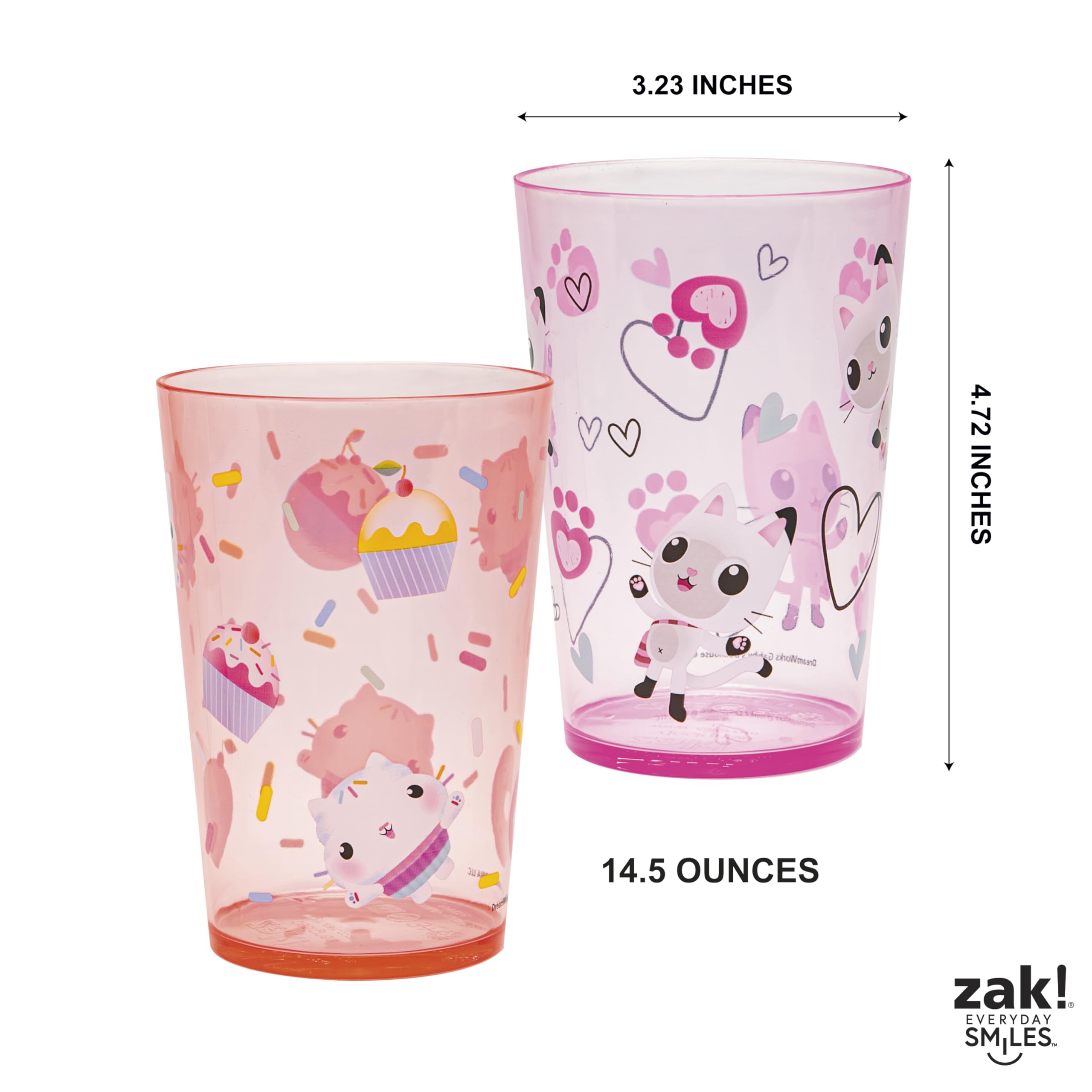 Snapklik.com : Zak Designs DreamWorks Gabbys Dollhouse Nesting Tumbler ...