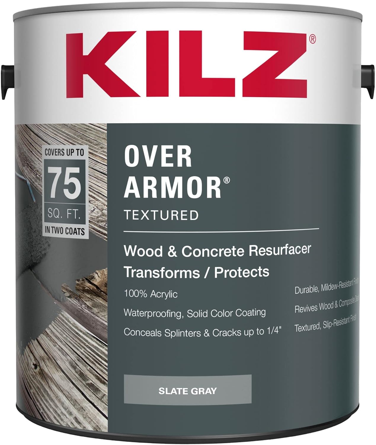 Amazon.com: KILZ Over Armor Wood & Concrete Resurfacer, Exterior ...