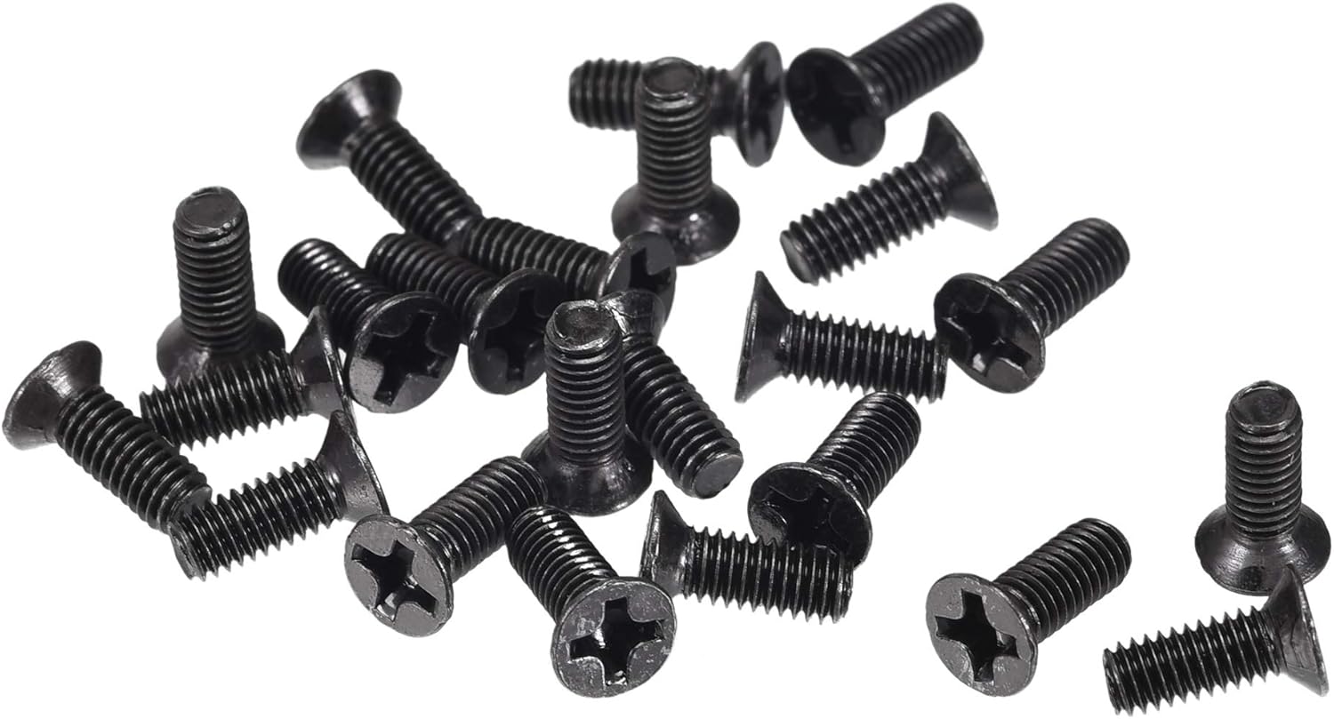 sourcing map M3 x 8mm Phillips Screw Fastener Black for Laptop PC TV ...