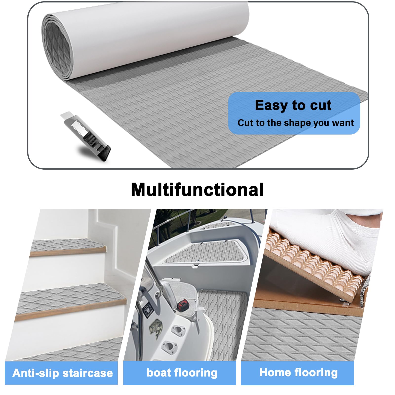 Snapklik.com : HZshark Surfboard Traction Pad Deck Grip Mat