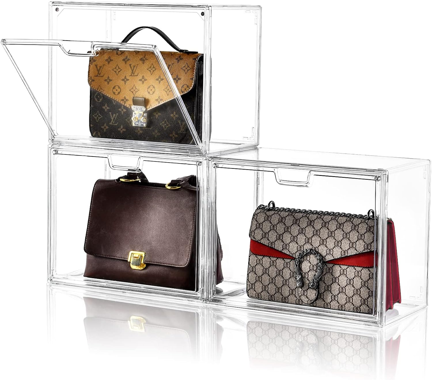Amazon.com: Stebopum Purse Organizer for Closet, 3 Pack Clear Acrylic ...
