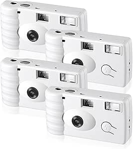 Amazon.com : Treela 4 Pack Disposable Camera for Wedding 35mm Film ...