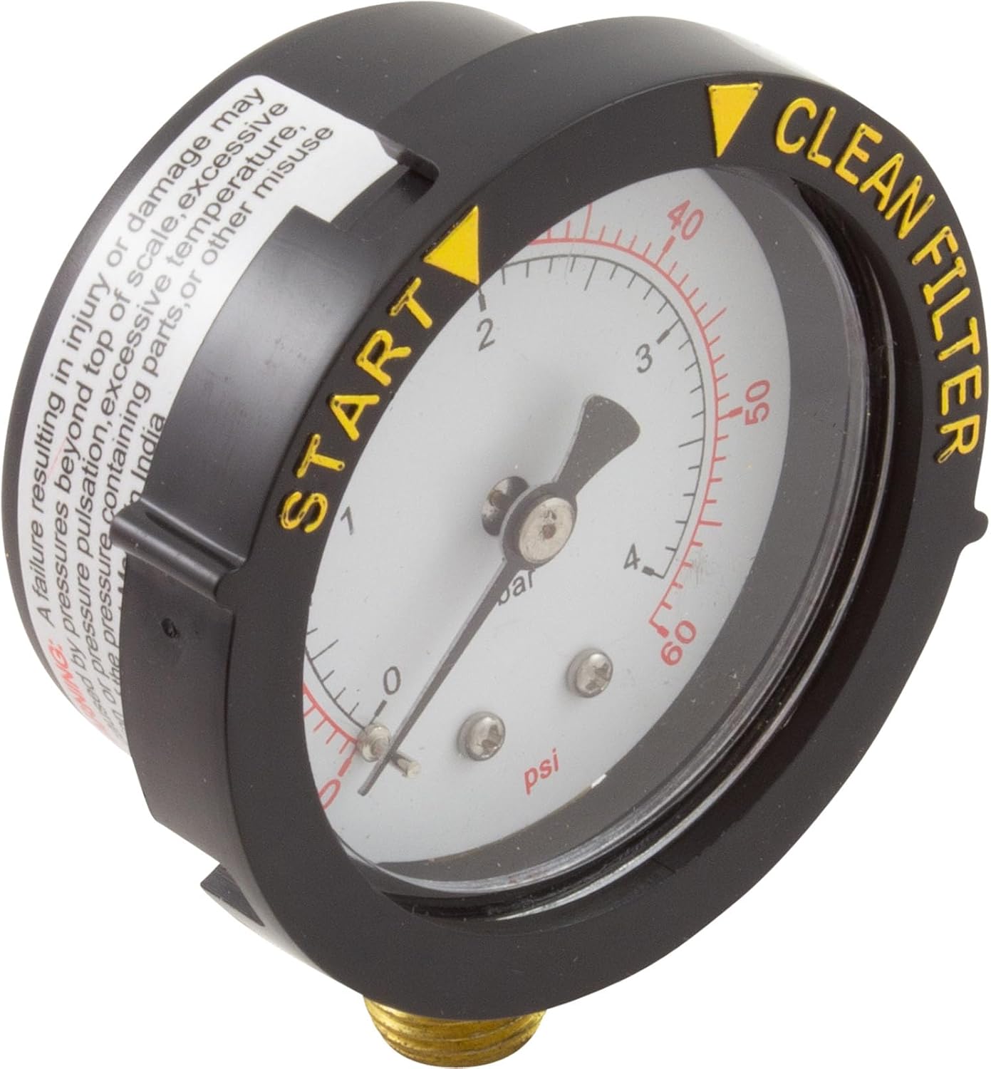 Amazon.com : Pentair 190058Z Pressure Gauge, Black : Outdoor Spas ...