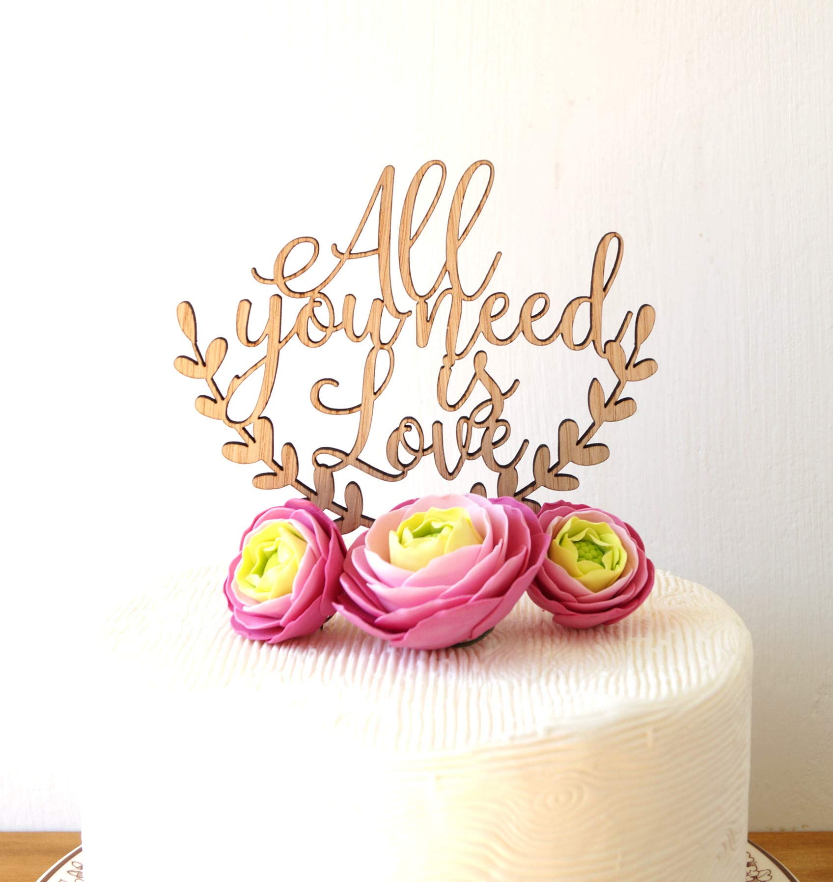 Buy Wedding Cake Topper All You Need is Love Cake Topper Love Topper ...