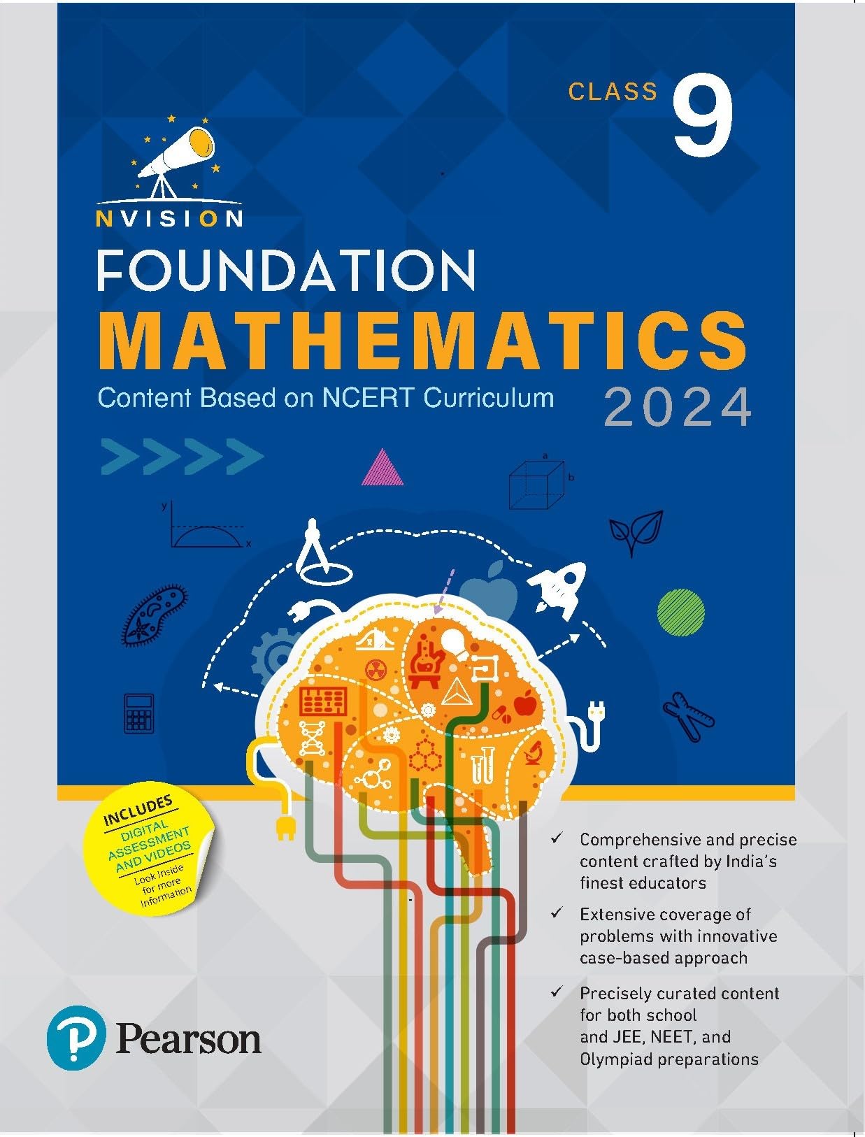 Buy Pearson - Nvision Foundation 2024 Mathematics Class 9, | Based on ...