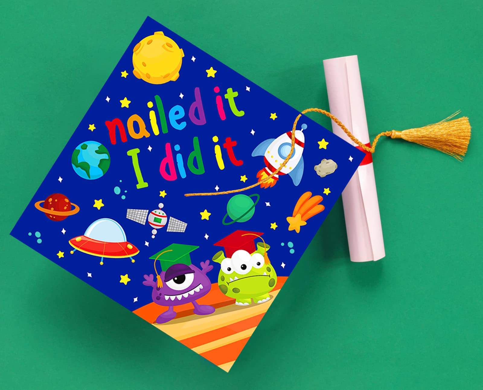 Snapklik.com : 24PCS Kindergarten Graduation Cap Stickers For Kids 2023 ...