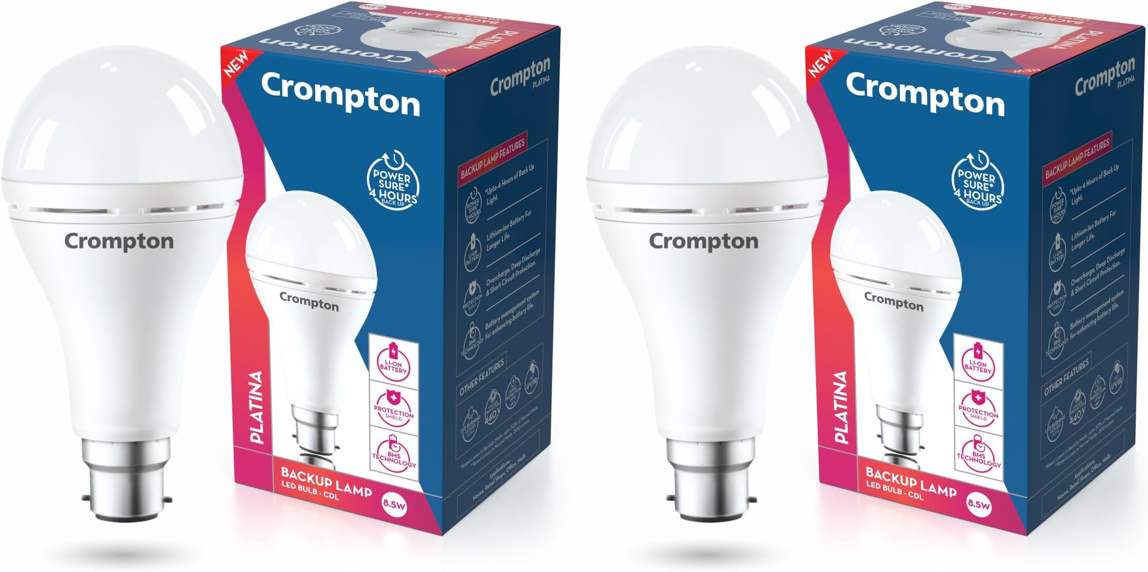 Buy Crompton 8.5W Emergency LED Bulb | Backup Lamp | Inverter Bulb for ...