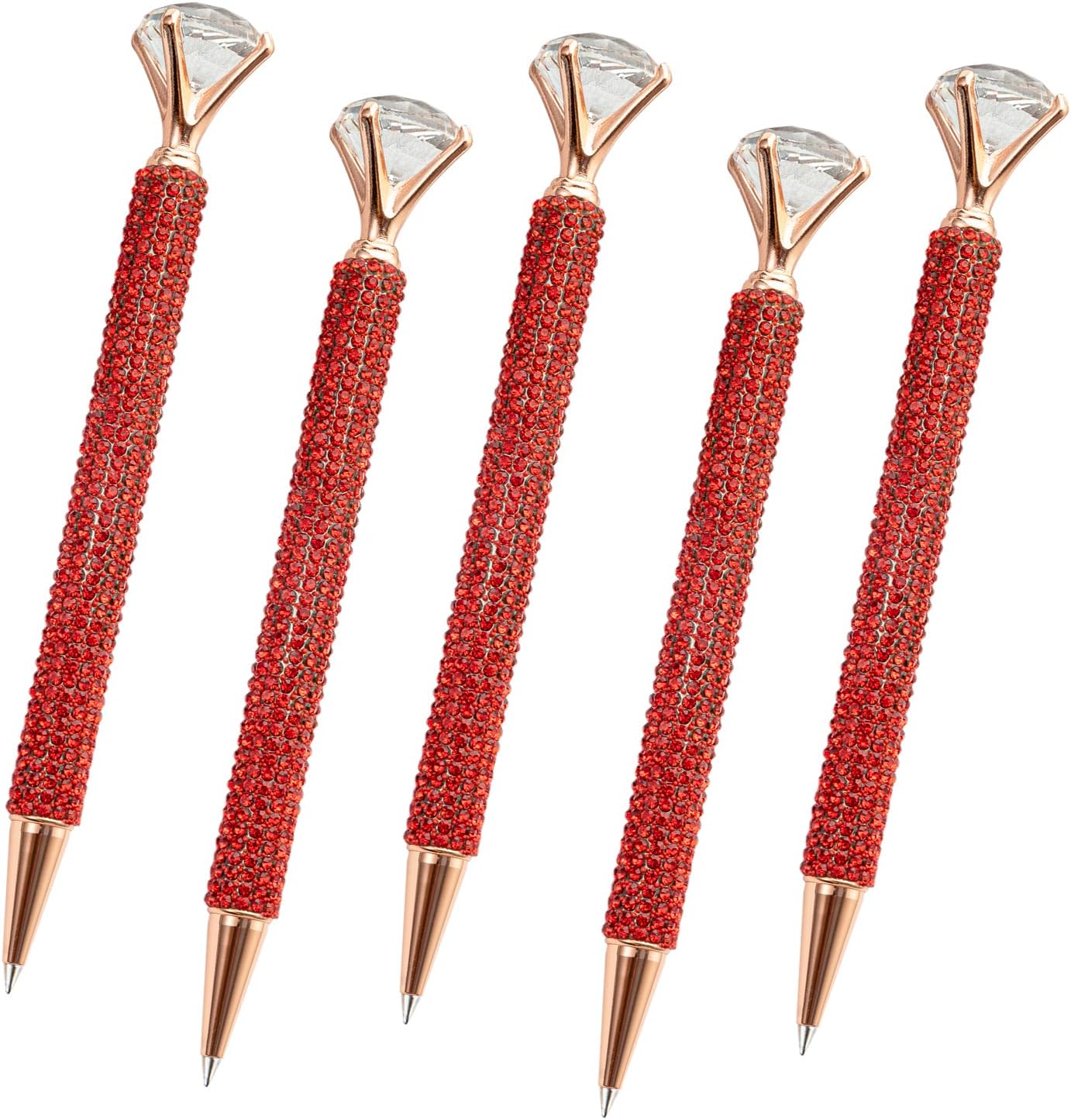 Amazon.com : 5 Pcs Diamond Pens with Crystal Metal Ballpoint Pens for ...