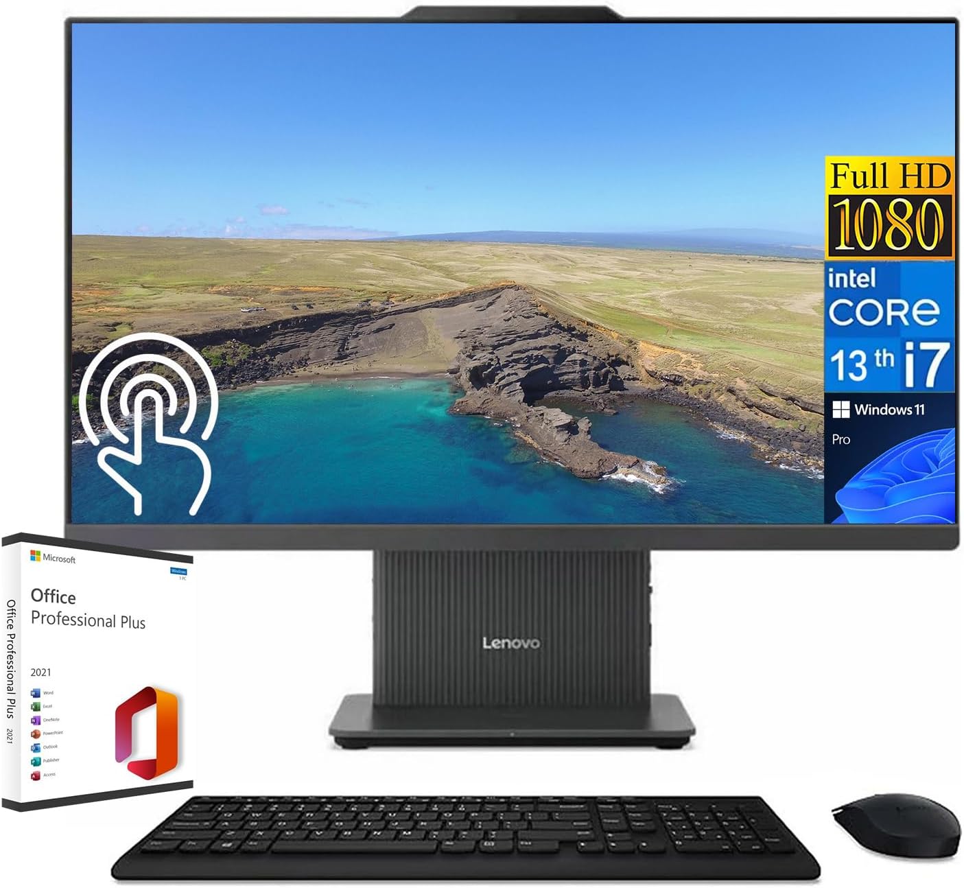 Amazon.com: Lenovo Newest IdeaCentre All-in-One Desktop, 27" FHD ...