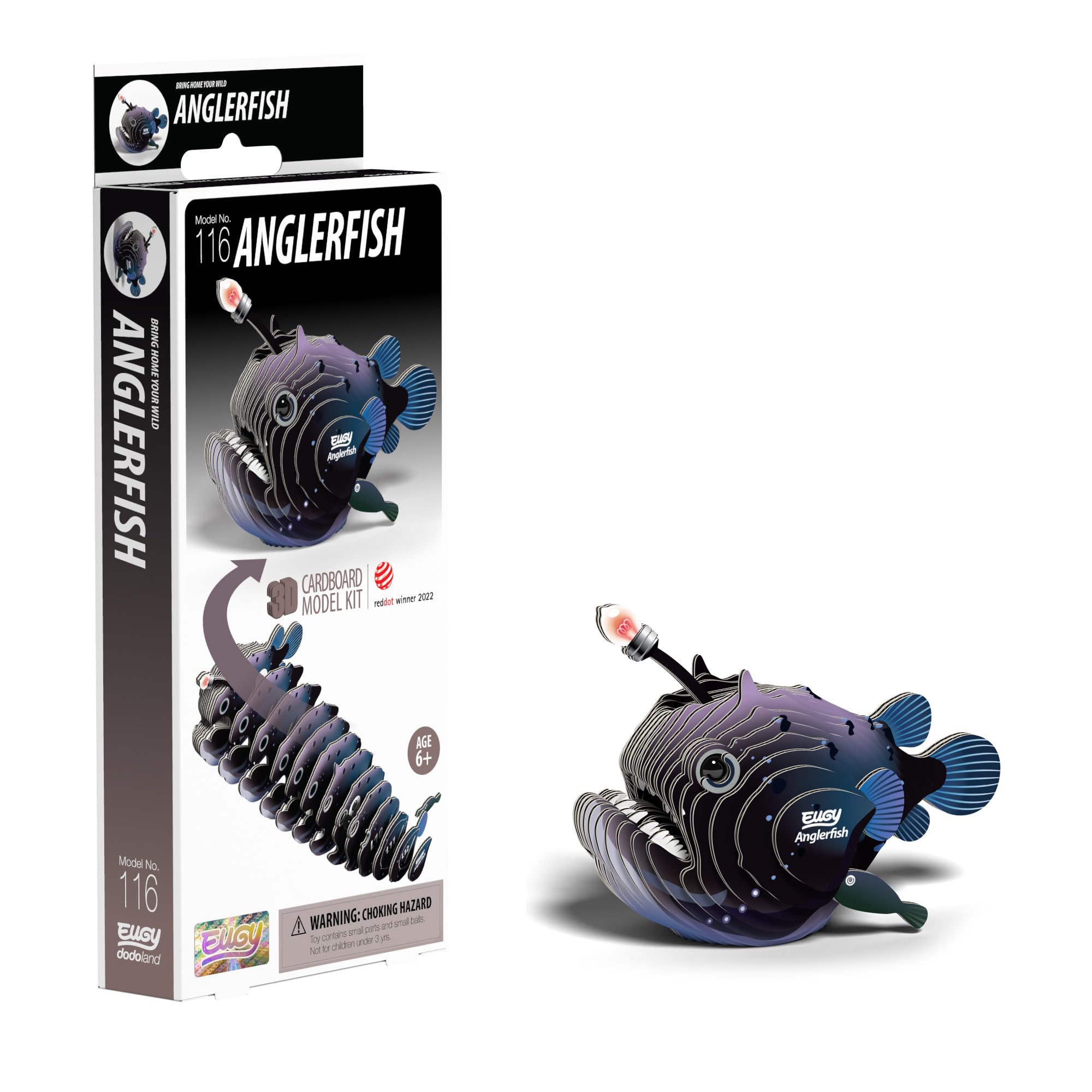 EUGY D5080 Anglerfish 3D Model Craft Kit, : Amazon.co.uk: Toys & Games