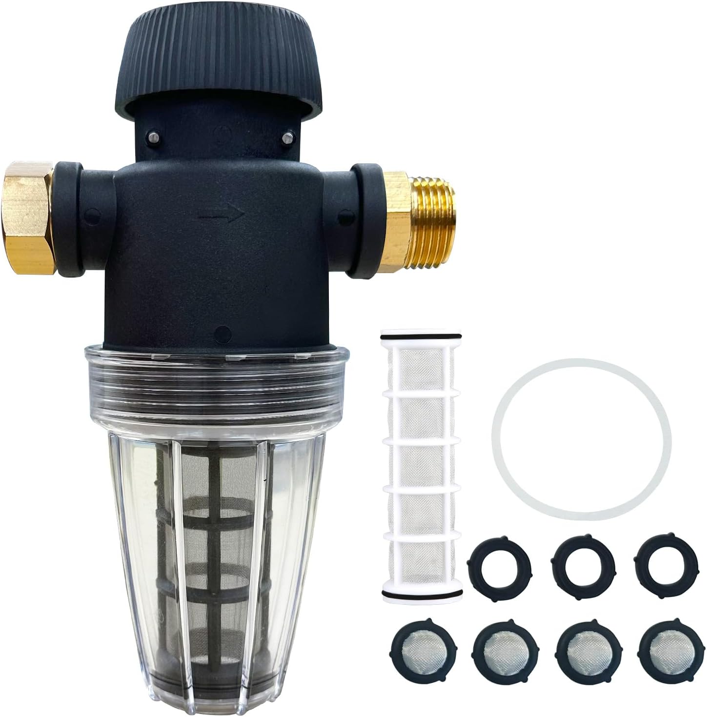 Amazon.com: shuangtong Garden Hose Inlet Filter for High Pressure ...