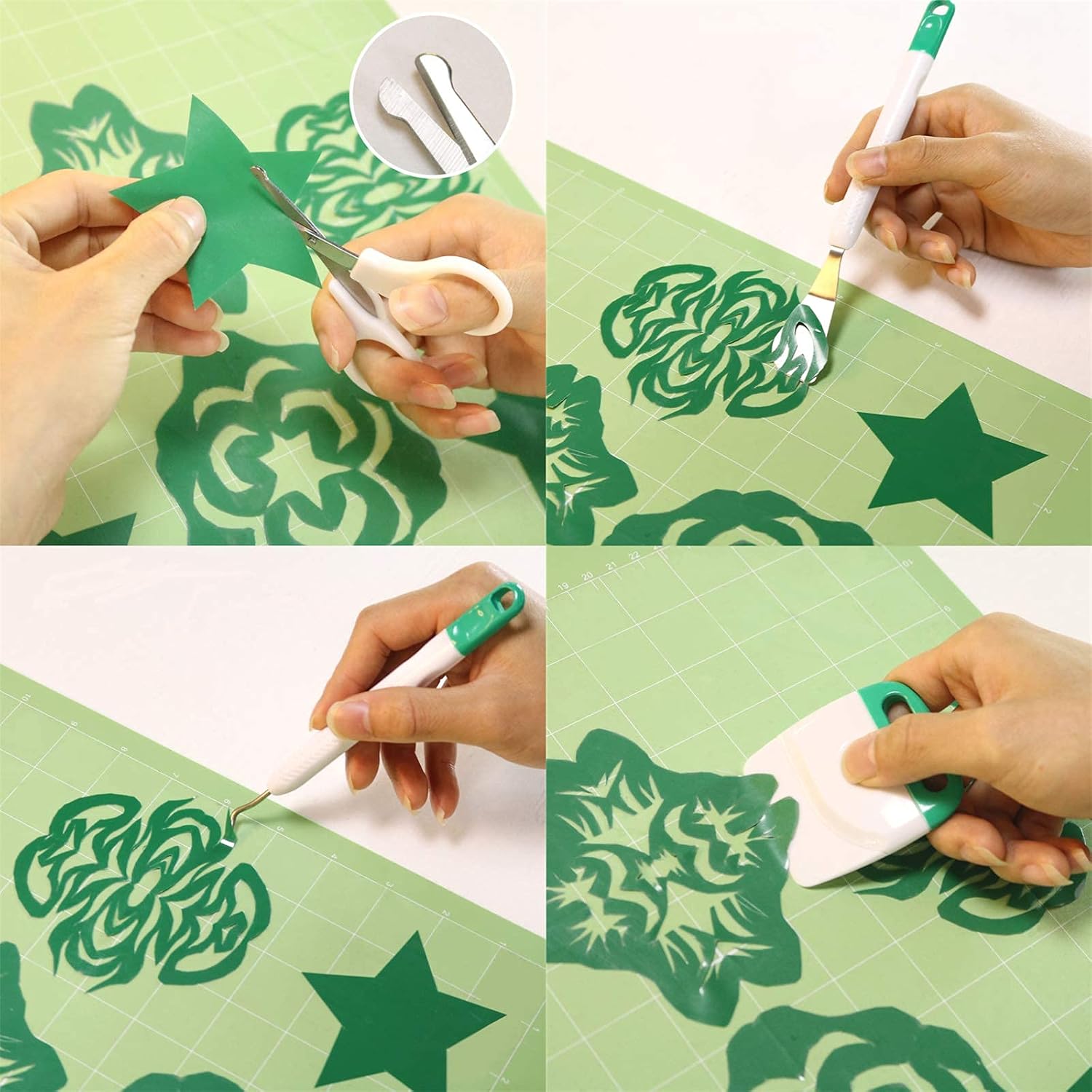 Basic Tools Set Craft Weeding Vinyl Tools Set, 6pcs Cardstock Crafting ...