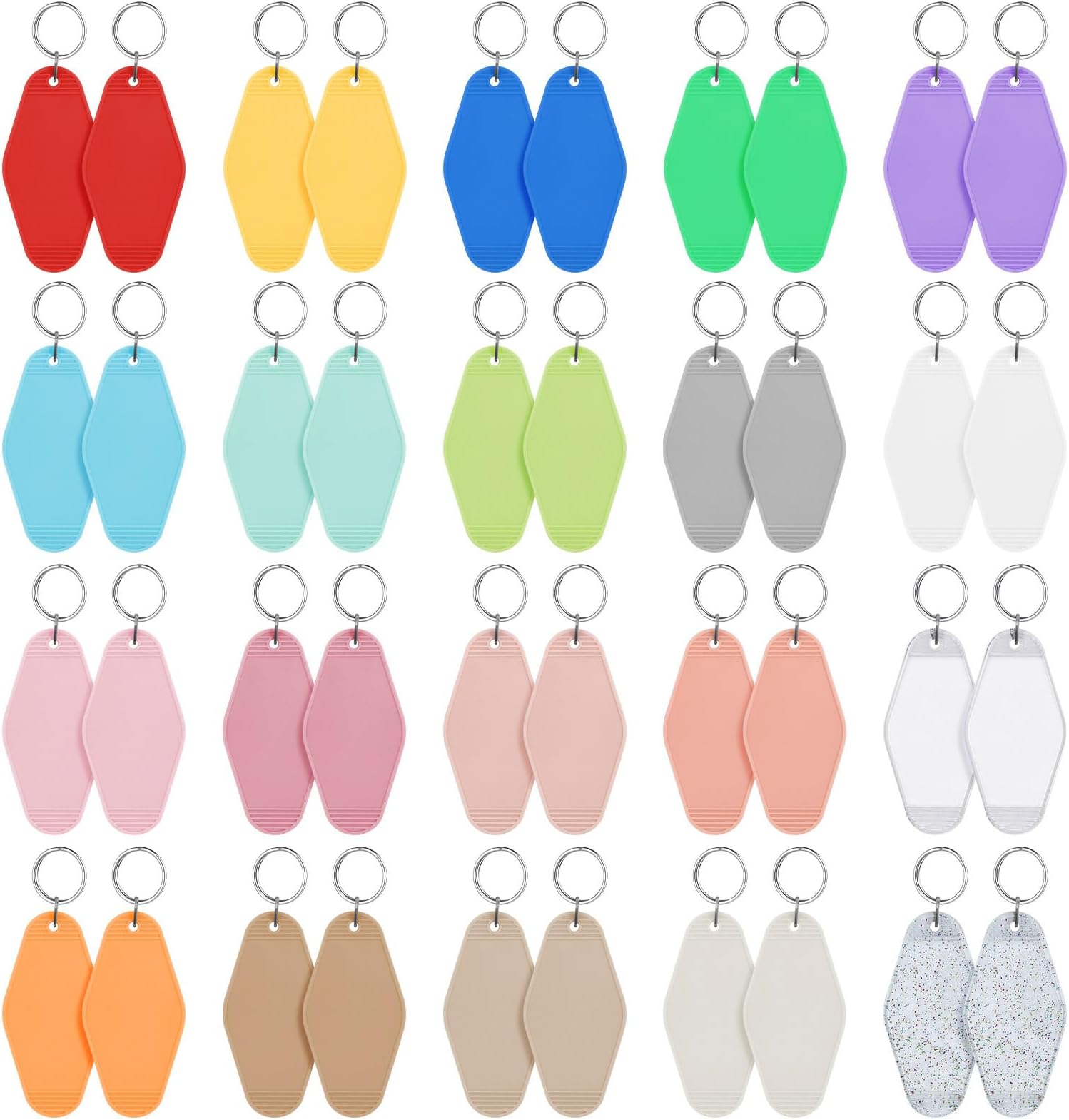 Amazon.com: Nwsrayu 10pcs Blank Hotel Keychains Bulk Vintage Motel ...