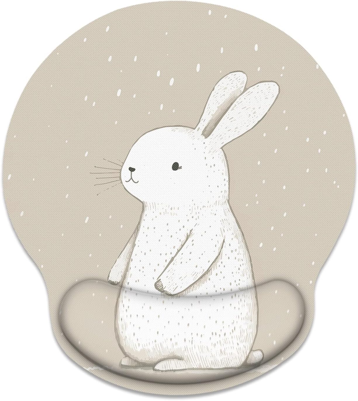 Amazon.com: Britimes Ergonomic Mouse Pad with Wrist Support Cute Rabbit ...