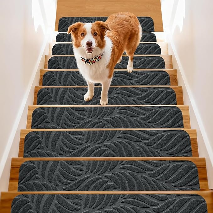 Bolinker Non Slip Stair Treads for Wooden Steps 7 PCS - 8’’x30 ...
