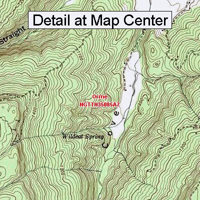 Amazon.com : USGS Topographic Quadrangle Map - Orme, Tennessee (Folded ...