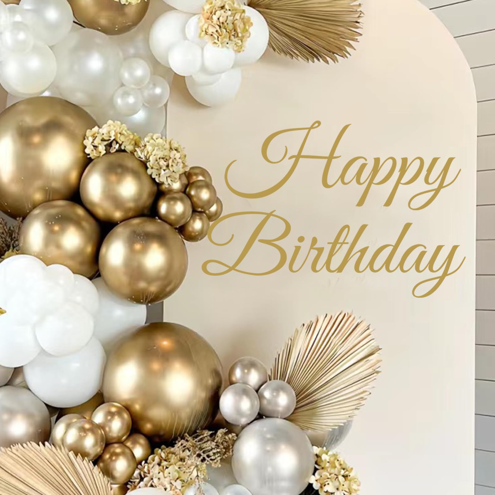 Amazon.com: Tintisfafa Happy Birthday Sign for Backdrop Decal Sign ...