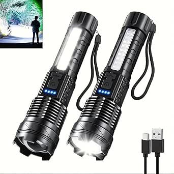 Gootatic Voltguard V95 Torch, 2 PCS Flashlights High Lumens ...