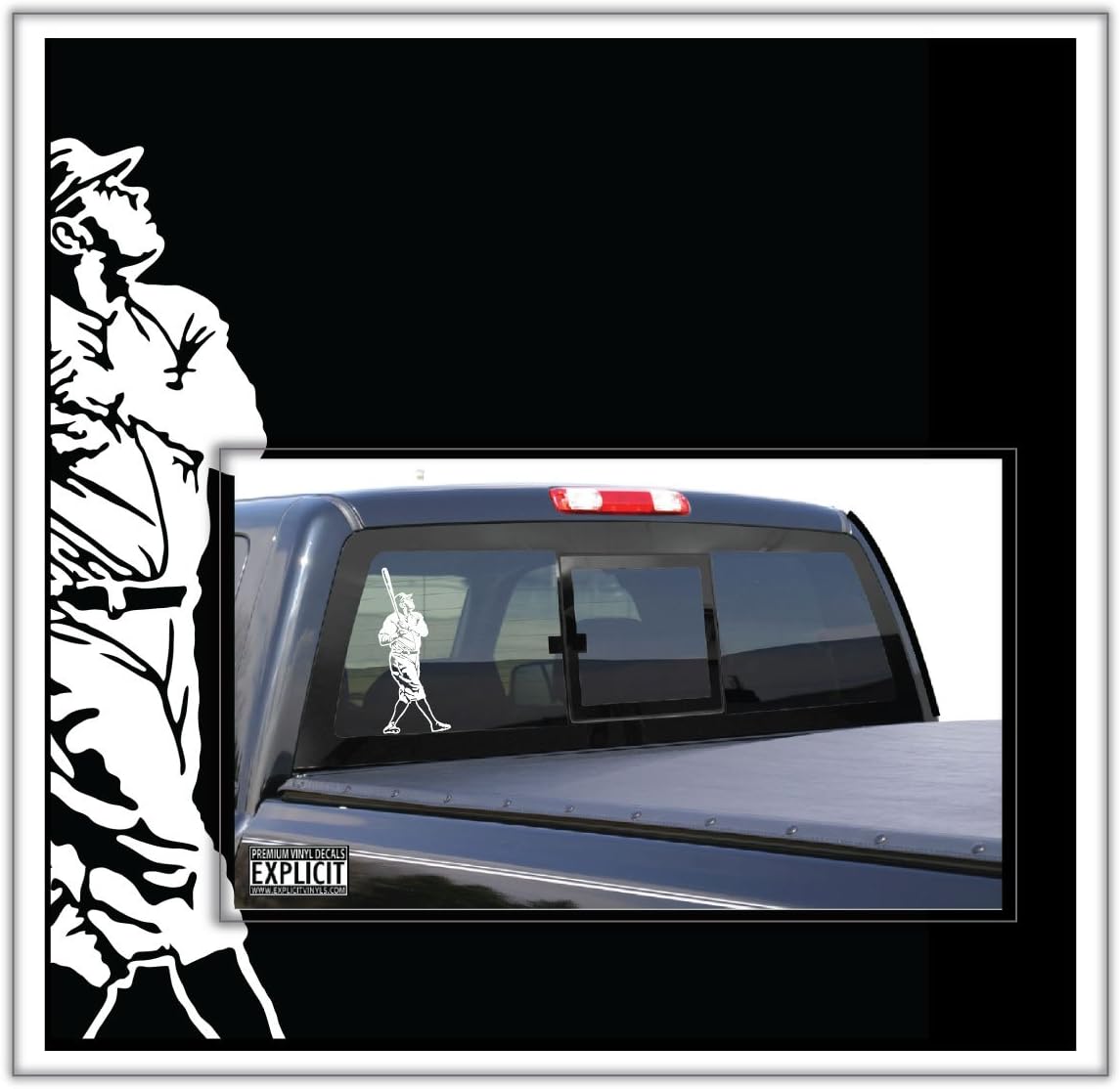 Amazon.com: Babe Ruth Baseball Yankees Big vinyl Decal sticker ...