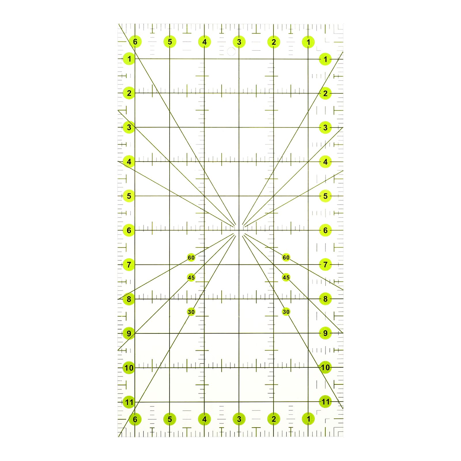 ZEYIYER Quilting Ruler, Sewing Ruler 16.5 X 30.5 cm Acrylic Quilters ...