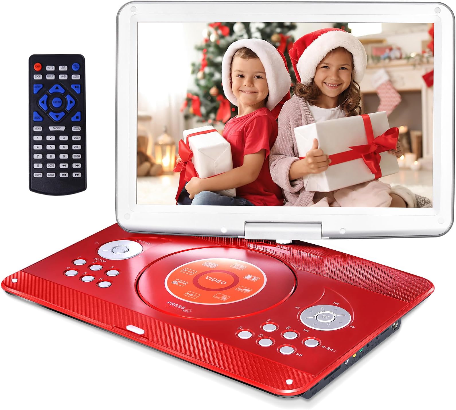 Amazon.com: 16.9" Portable DVD Player with 6 Hrs 5000mAH Rechargeable ...