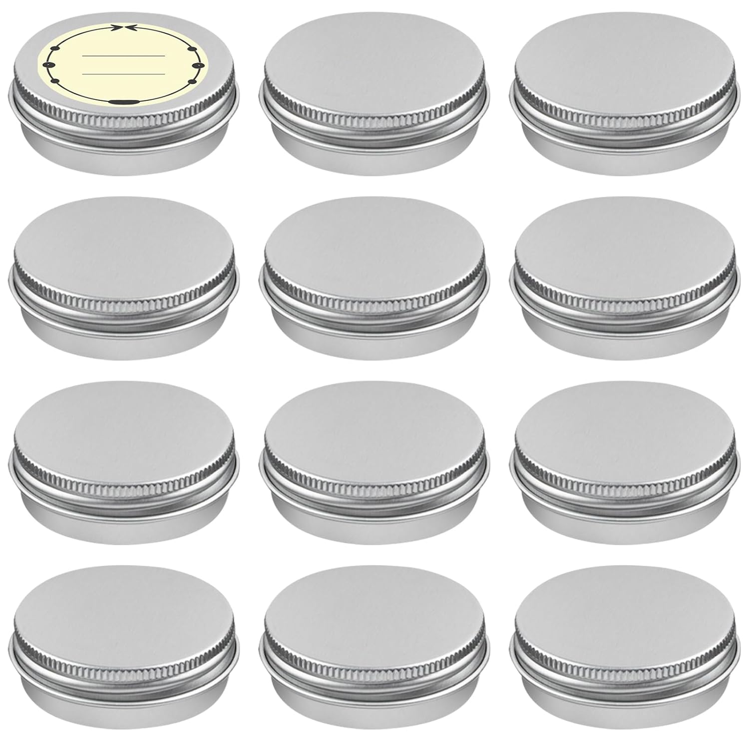Amazon.com: TUZAZO 12Pack 1 Oz Aluminum Tin Cans with Screw Lid and ...
