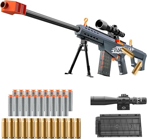 Amazon.com: Bsyzyani Soft Bullet Toy Gun Dart Foam Pellet Blasters ...