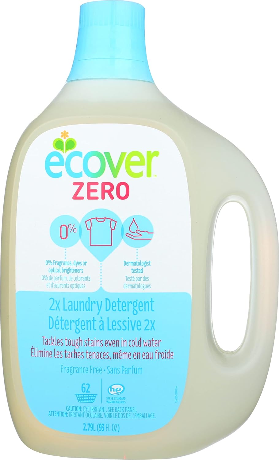 Amazon.com: Ecover Zero Fragrance Free Liquid Laundry Detergent, Dyes ...