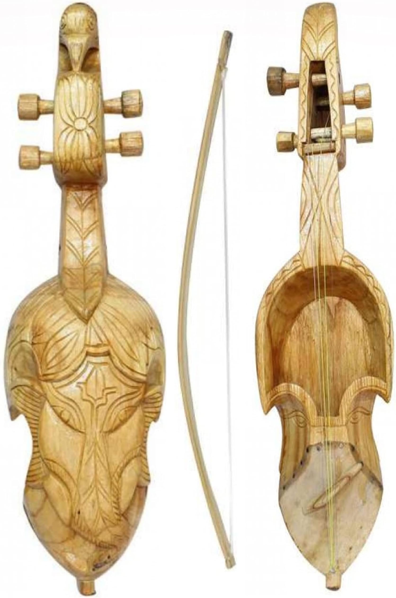 Amazon.com: Sarangi Traditional Hand Carved Nepali Folk Musical ...