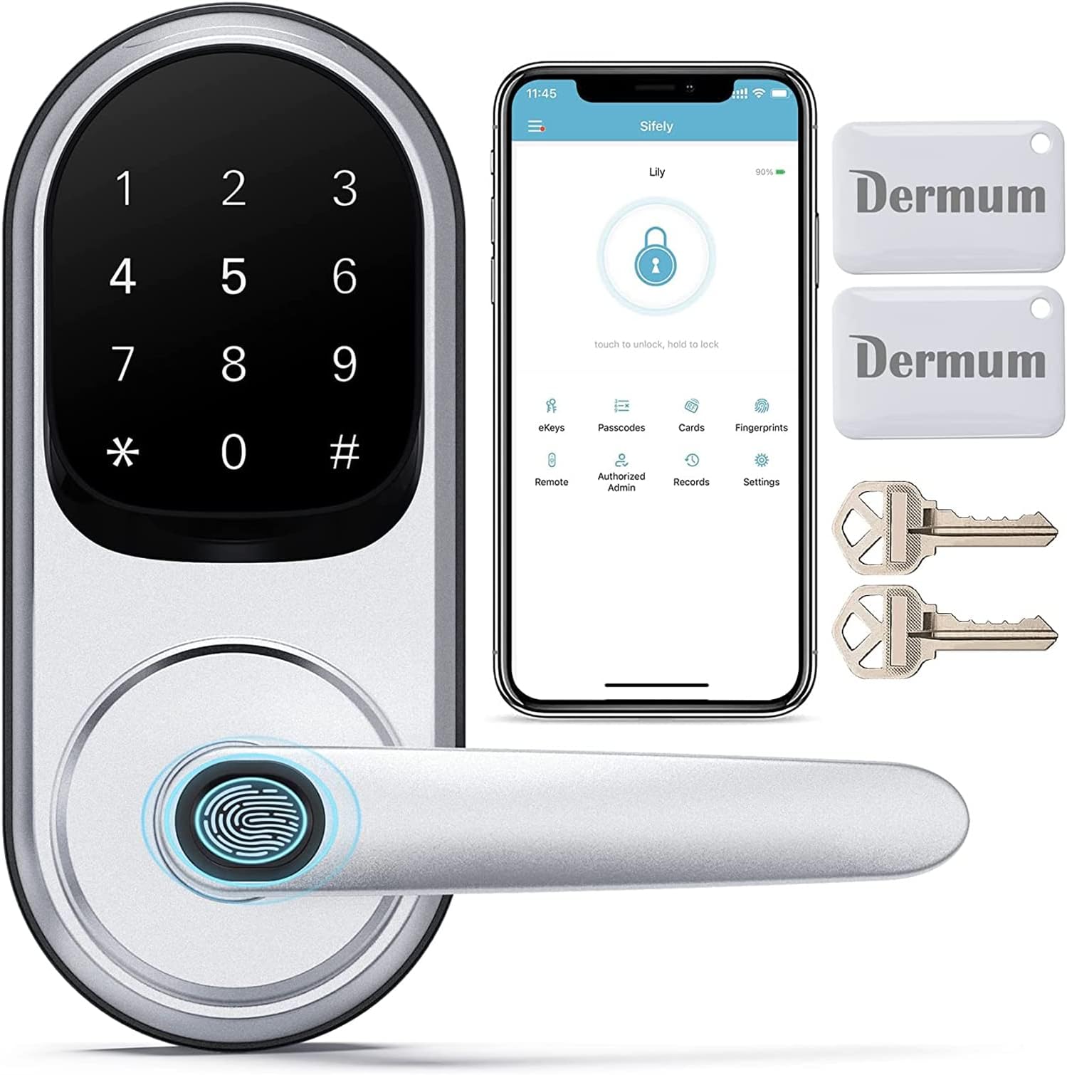 Yale Conexis L2 Smart Door Lock - Chrome - Remote Access from Anywhere ...