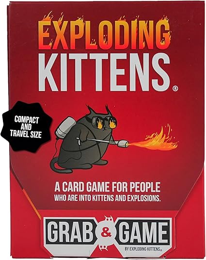 Amazon.com: Exploding Kittens Grab & Game - Hilarious & Compact Card ...