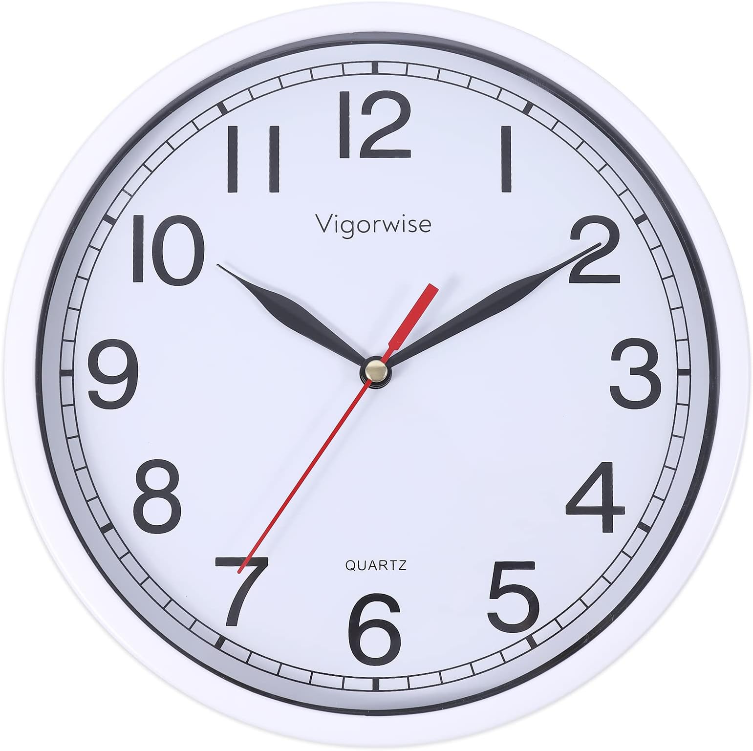 Amazon.com: Westclox 10" (White) 461761 Basic Wall Clock : Home & Kitchen
